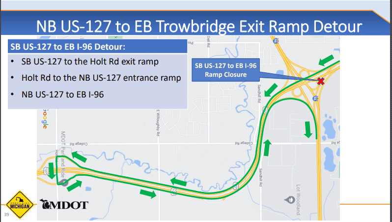 UPDATE: US-127 Improvements to Impact Lansing Navigation Starting Early ...