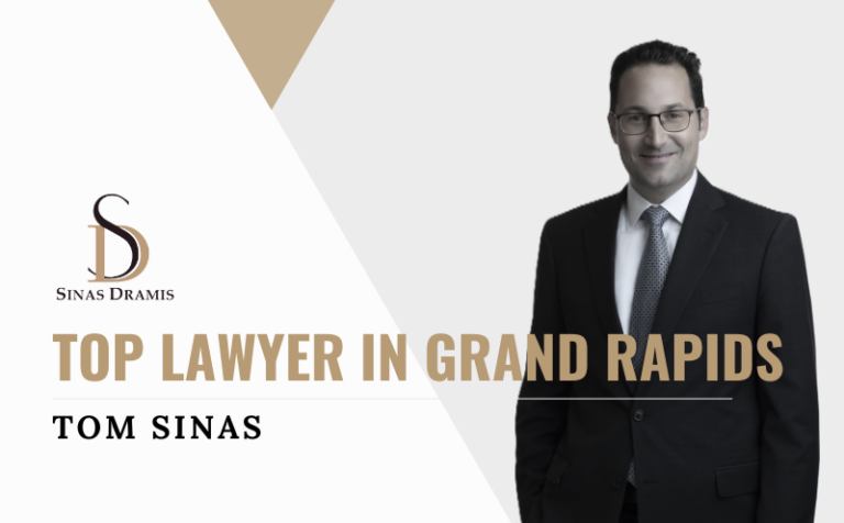 Tom Sinas Named 2025 Top Lawyer in Grand Rapids | Sinas Dramis Law Firm